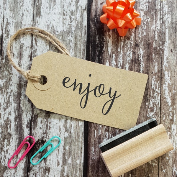Enjoy Stamp - Etsy
