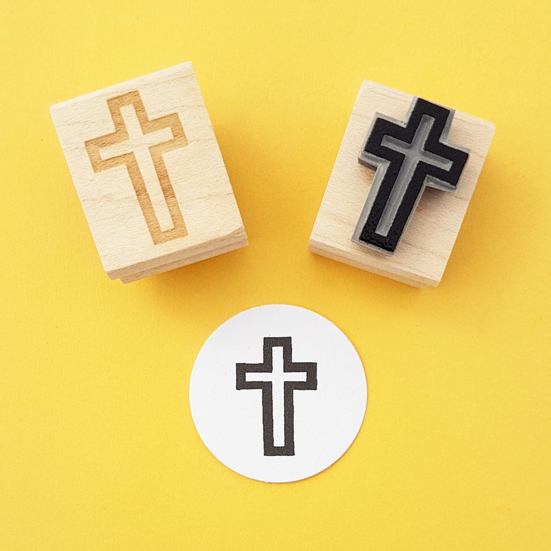 Cross Rubber Stamp - Christian Rubber Stamp - Easter Rubber Stamp ...