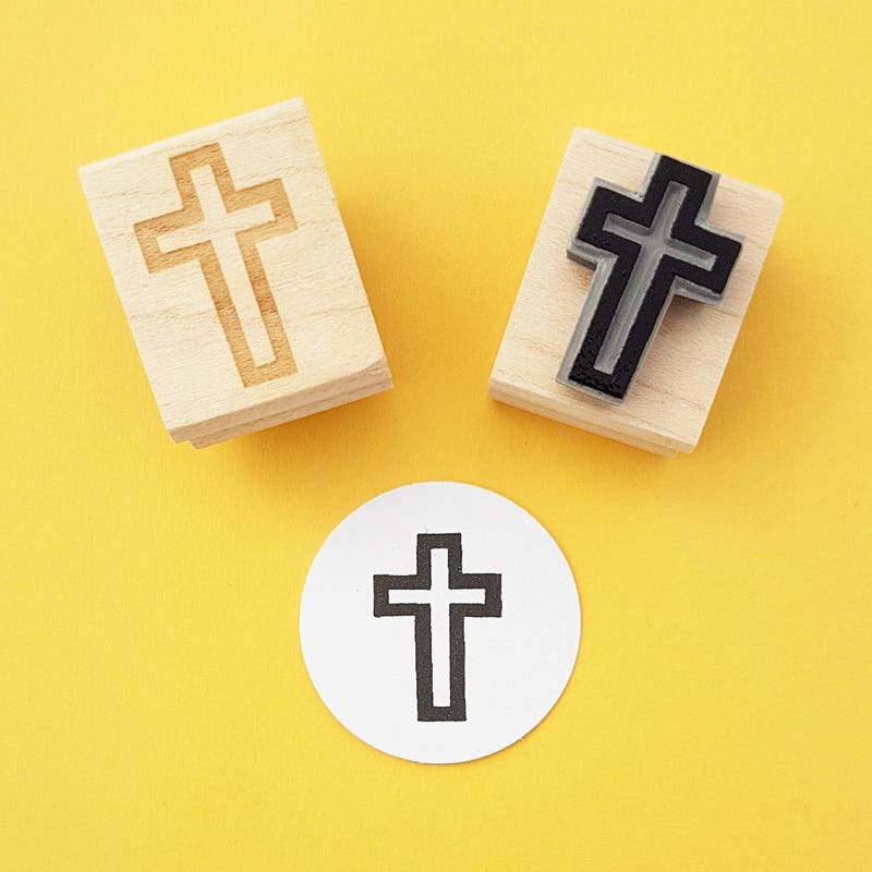 Cross Stamp - Etsy