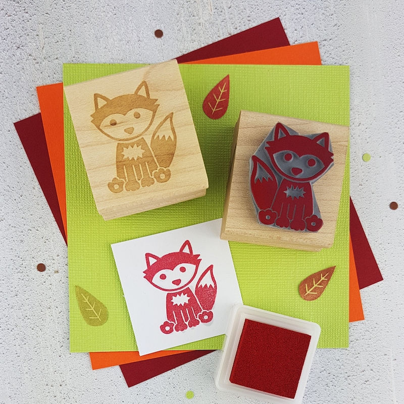 Fox Stamp - Etsy UK