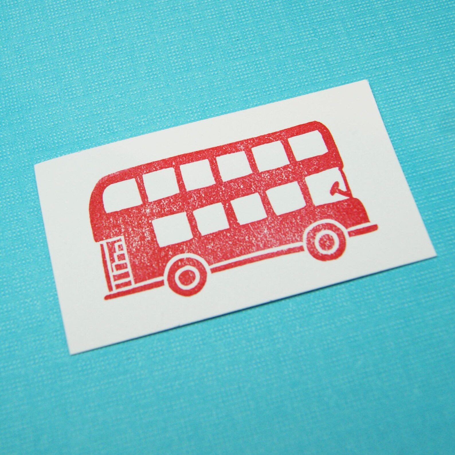 London Bus Rubber Stamp London Transport Red Bus Rubber - Etsy