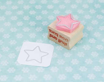 Star Rubber Stamp | Etsy UK