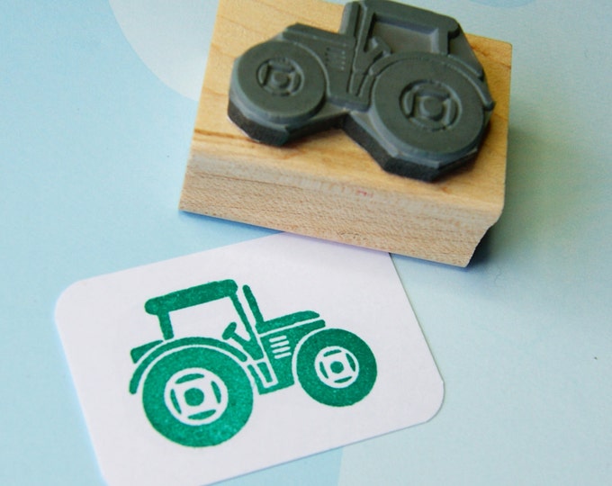 Tractor Stamp Little Tractor Rubber Stamp Stocking Stuffer - Etsy