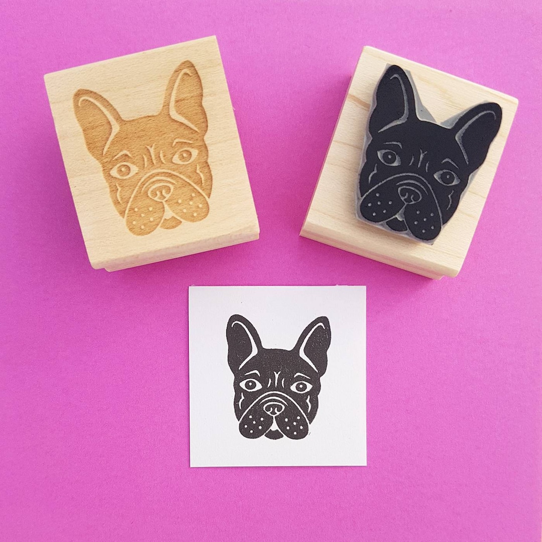 Dog Stamp - French Bulldog Rubber Stamp - Present for Dog Lover ...