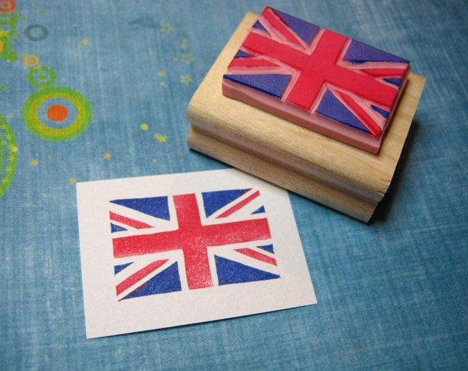 Union Jack - Hand Carved Rubber Stamp by Skull and Cross Buns - Etsy