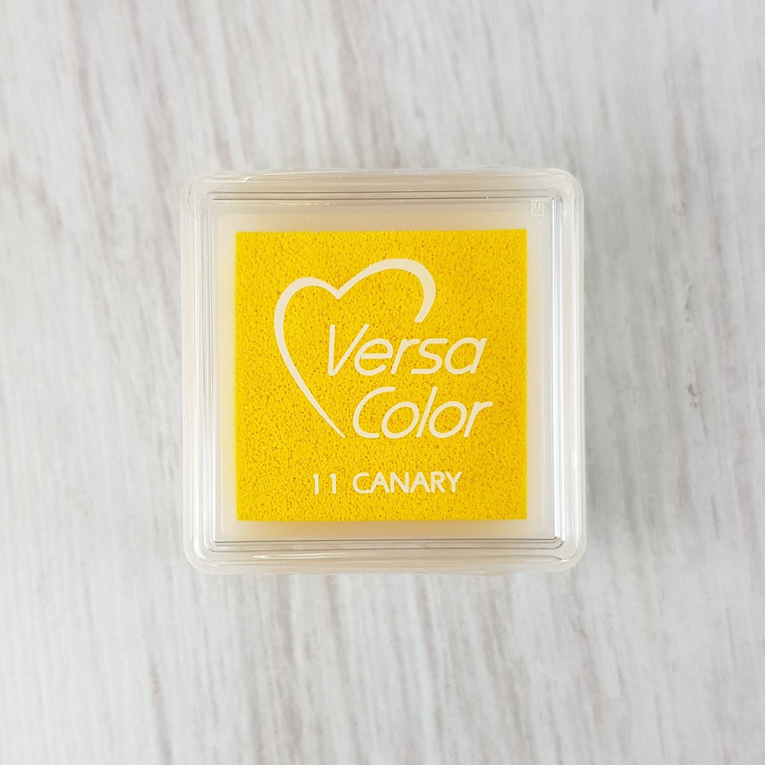 Versacolor Pigment Ink Pad Small in Canary Ink for Stamp - Yellow Ink ...