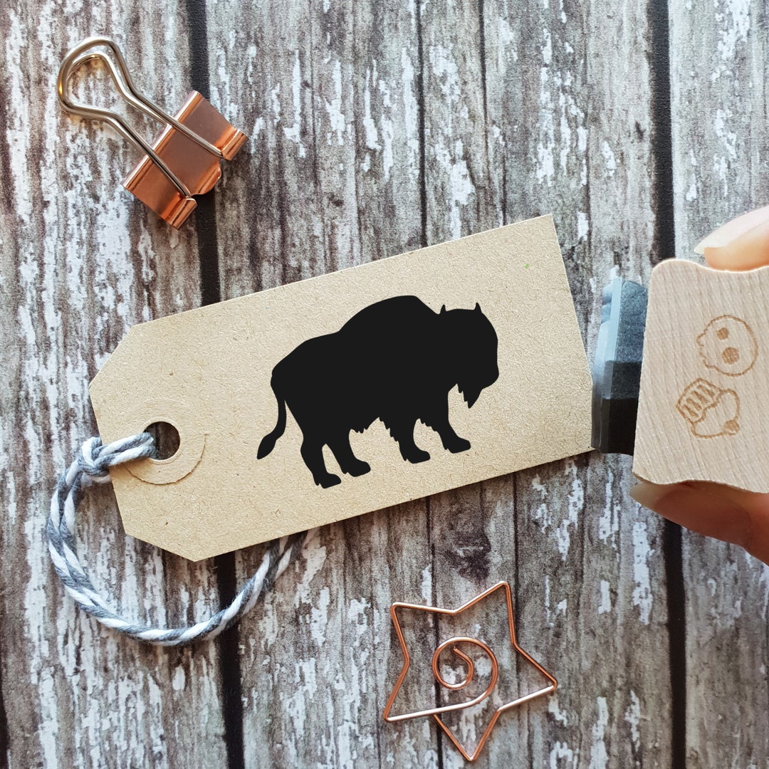 Buffalo Bison Rubber Stamp - Etsy