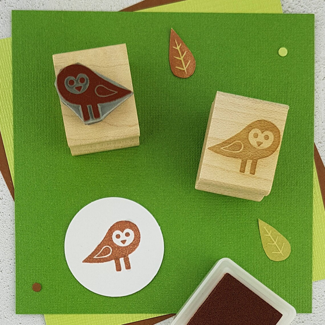 Owl Stamp Baby Barn Owl Rubber Stamp Owl Gift Gift for - Etsy