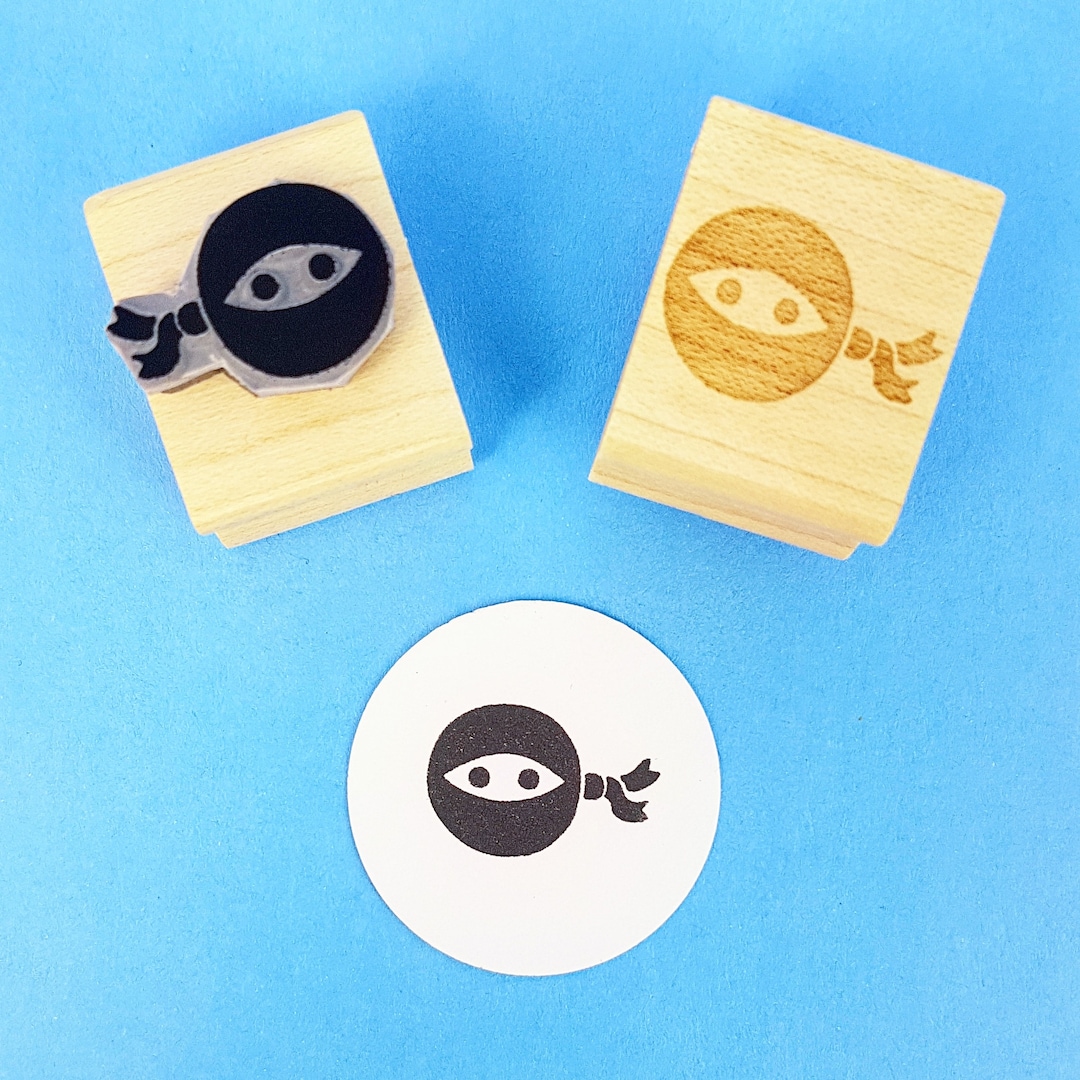 Mini Ninja Rubber Stamp - Boy Rubber Stamp - Gift for Ninja Lover ...
