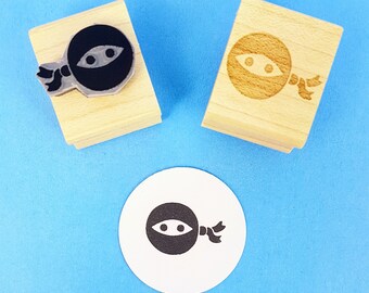 Ninja Rubber Stamp - Etsy
