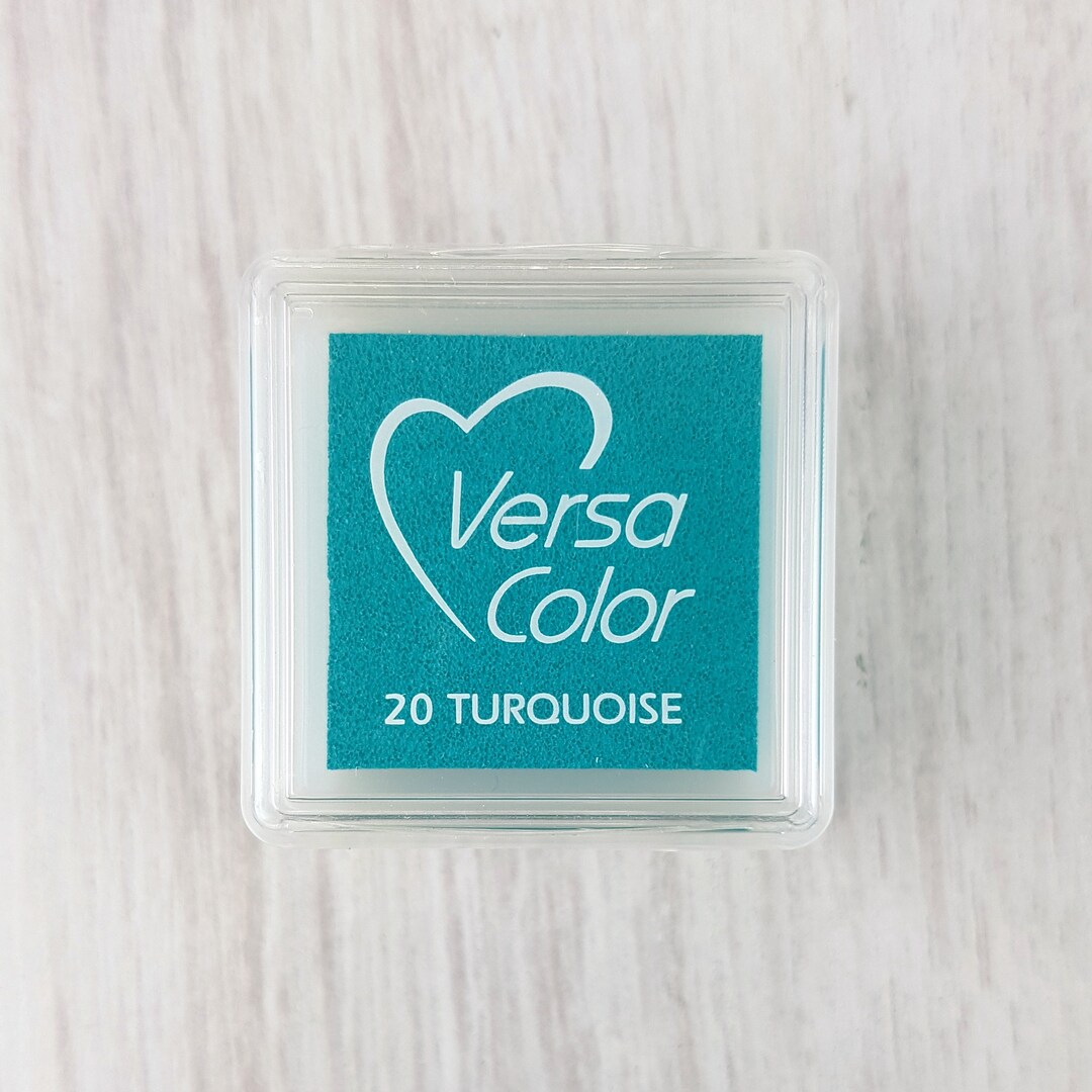 Versacolor Pigment Ink Pad Small in Turquoise - Blue Inkpad - Ink for ...