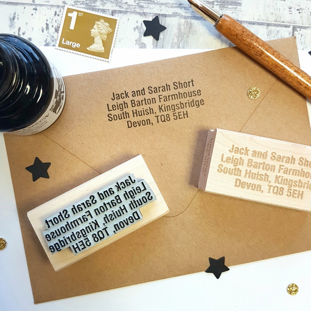 Personalised Home Address Rubber Stamp - Personalized Stamp - New Home ...