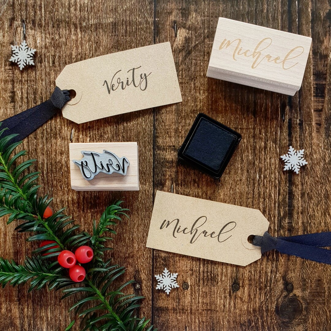Personalised Calligraphy First Name Rubber Stamps - Personalized Stamp ...