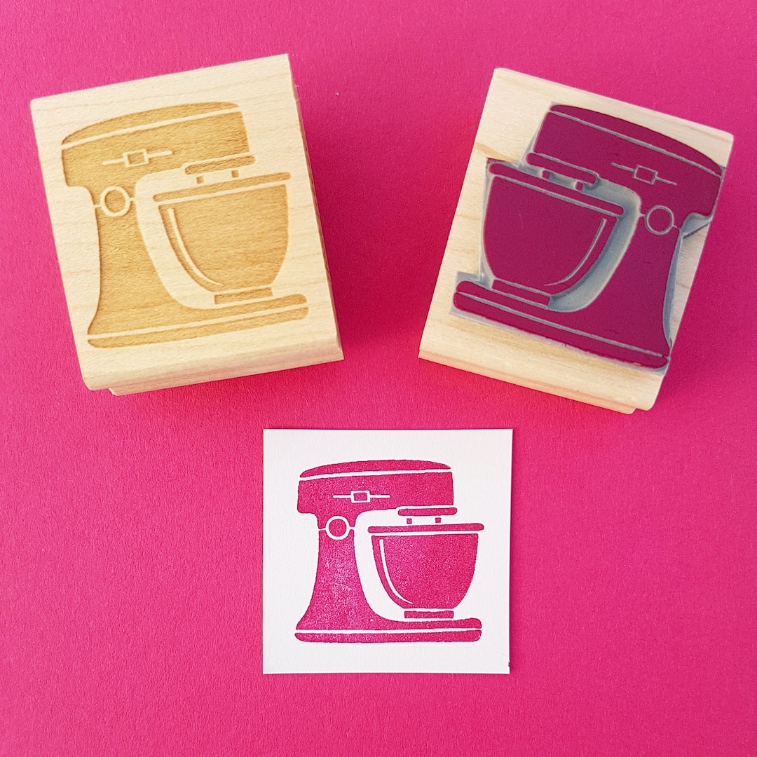 Kitchen Mixer Stamp - Blender Rubber Stamp - Gift for Foodie - Gift for ...