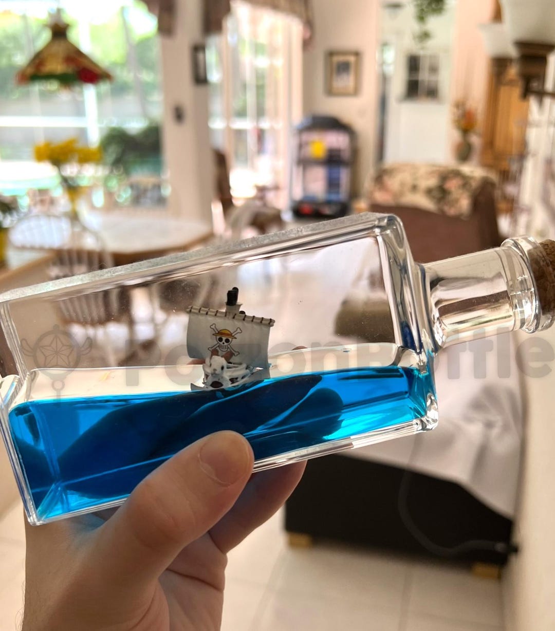 Anime Pirate Ship in a Bottle Fidget Desk Toy Anime Figurine One ...