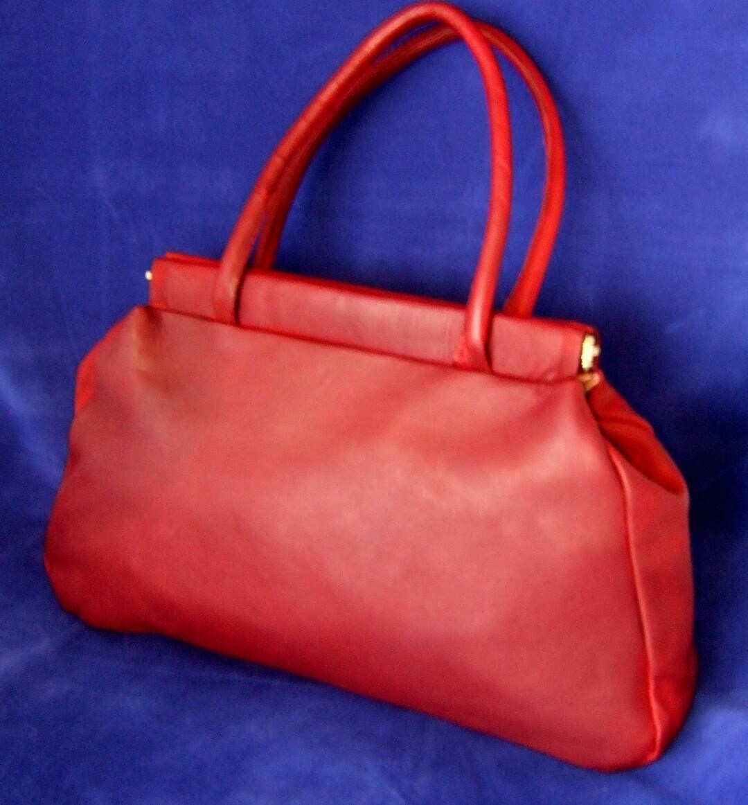 Deep Red Leather Purse Oxblood Genuine Leather - Etsy
