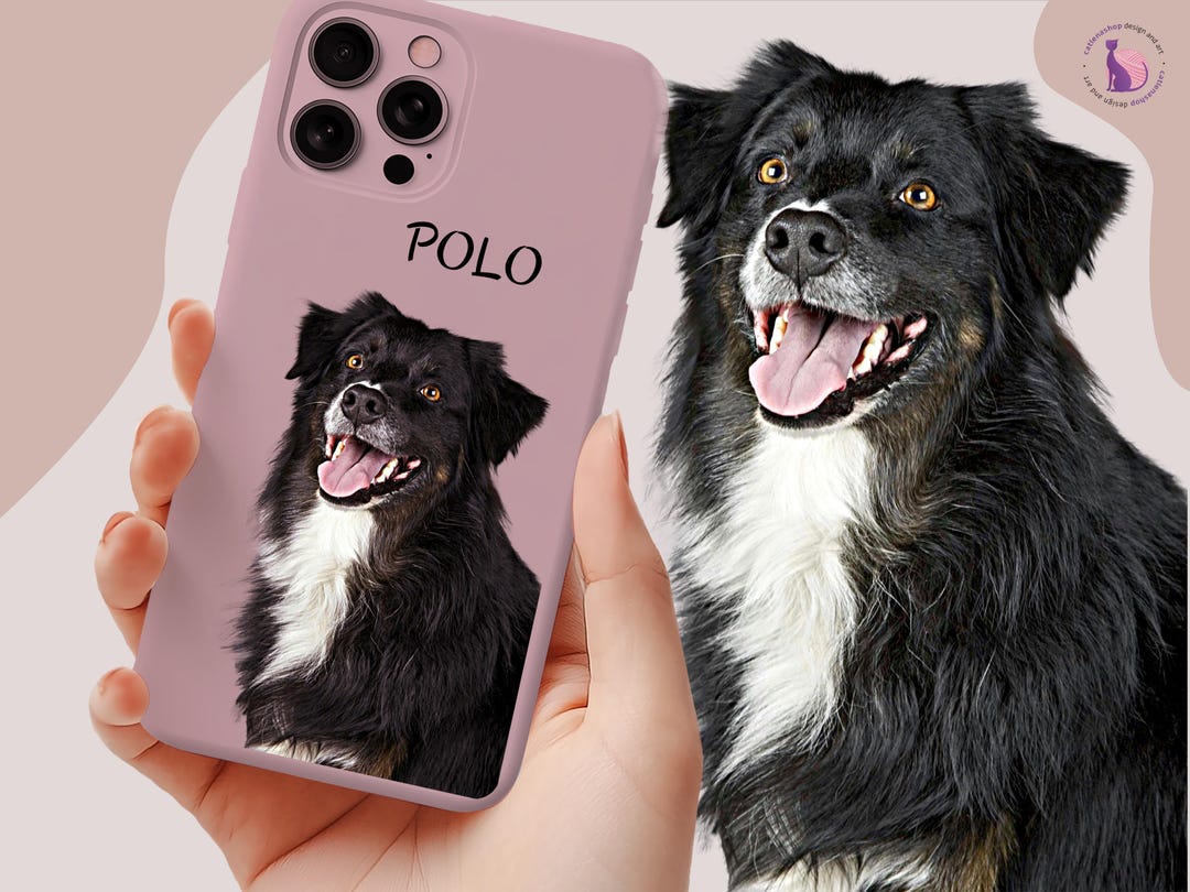 Custom Pet Phone Case With Pet Photo + Name Custom Dog Phone Case ...