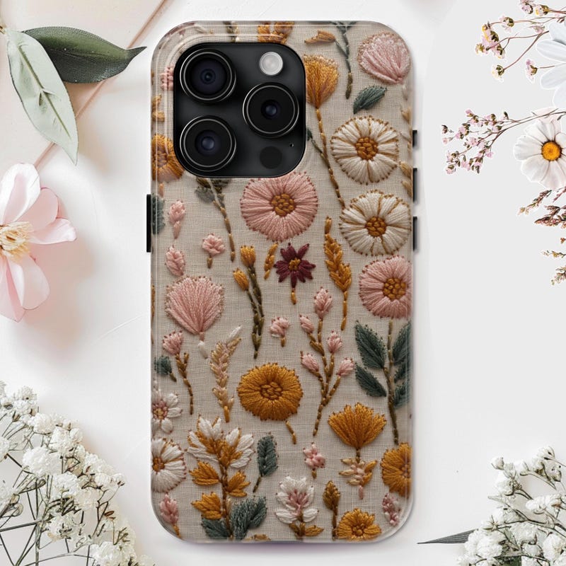Embroidery Phone Case - Etsy