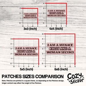 I Am A Menace First and A Woman Second Patch, Feminist Women Rights ...