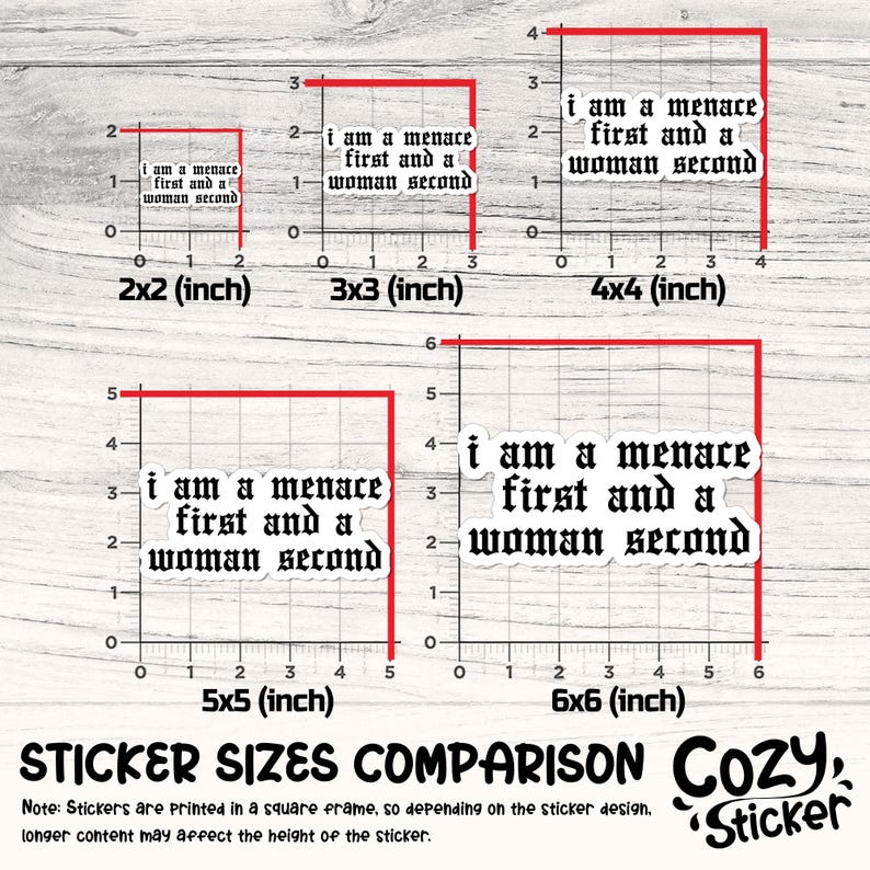 I Am A Menace First and A Woman Second Sticker, Womens Rights Feminist ...