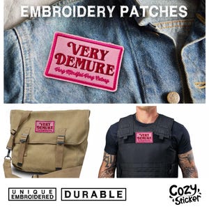 Very Demure Very Mindful Very Cutesy Patch Girly Trucker Hat ...