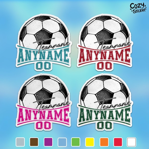 Custom Soccer Stickers - Etsy Canada
