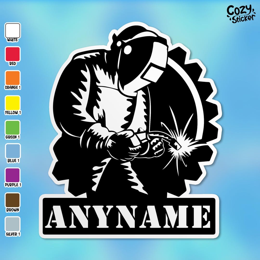 Custom Welder Name Sticker, Personalized Welder Welding Stickers ...