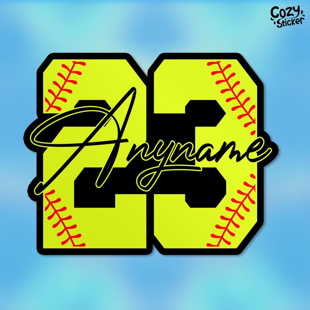 Custom Name Sticker for Helmet Softball Baseball Decal Personalized ...