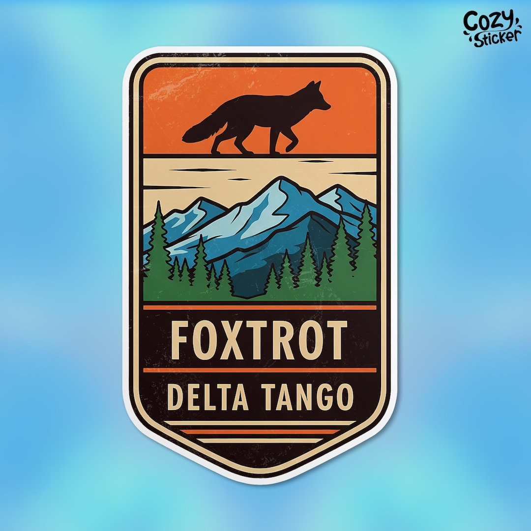 Foxtrot Delta Tango Sticker, Subtle FDT Stickers, Liberal Democrat ...