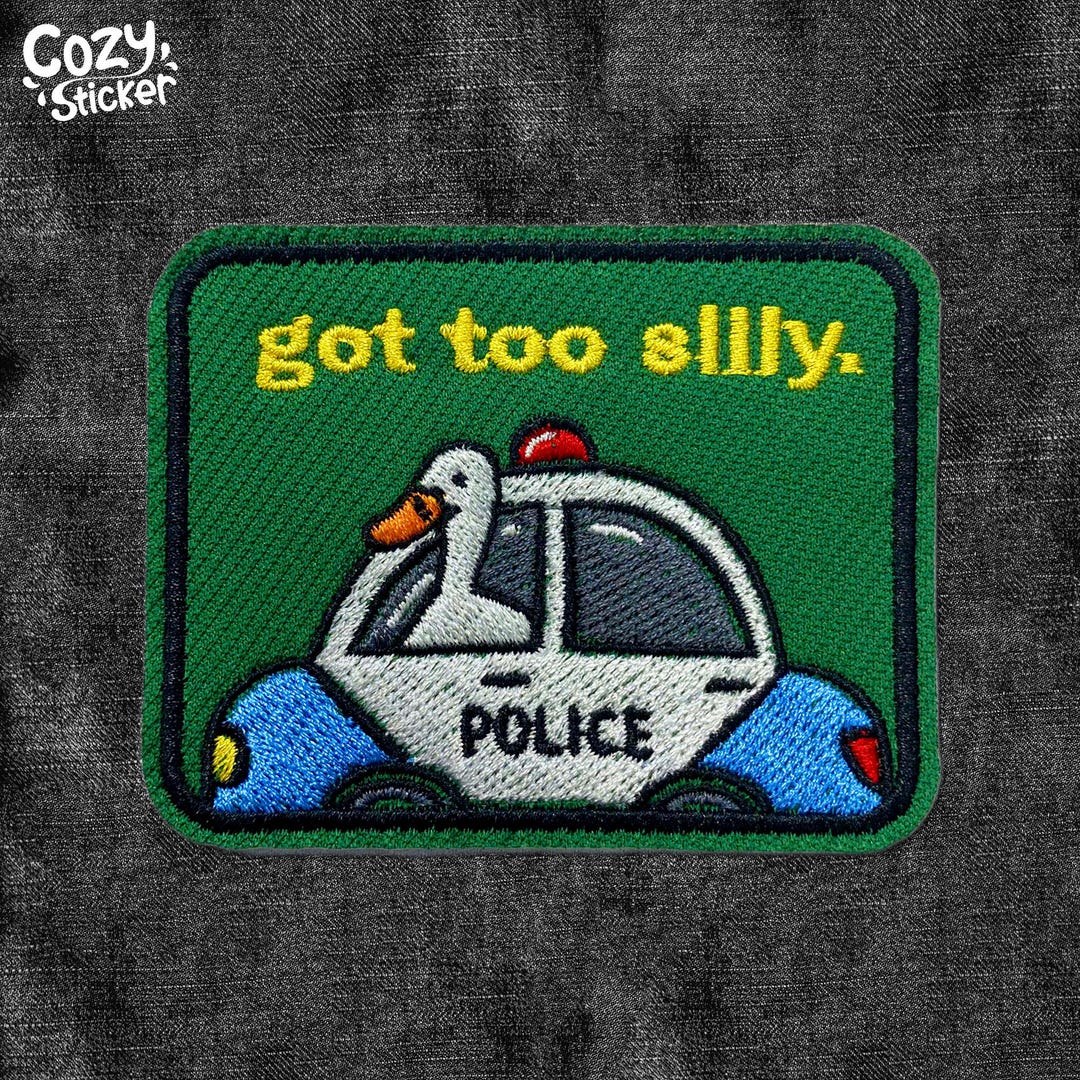 Got Too Silly Patch Meme Goose Duck Sarcastic Adult Humor Patches Funny ...
