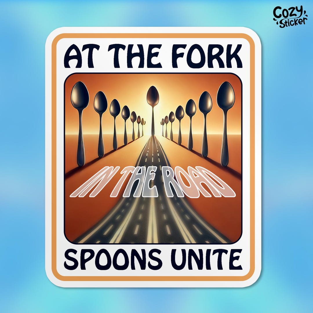 At the Fork in the Road Sticker Political Human Rights Stickers Federal ...