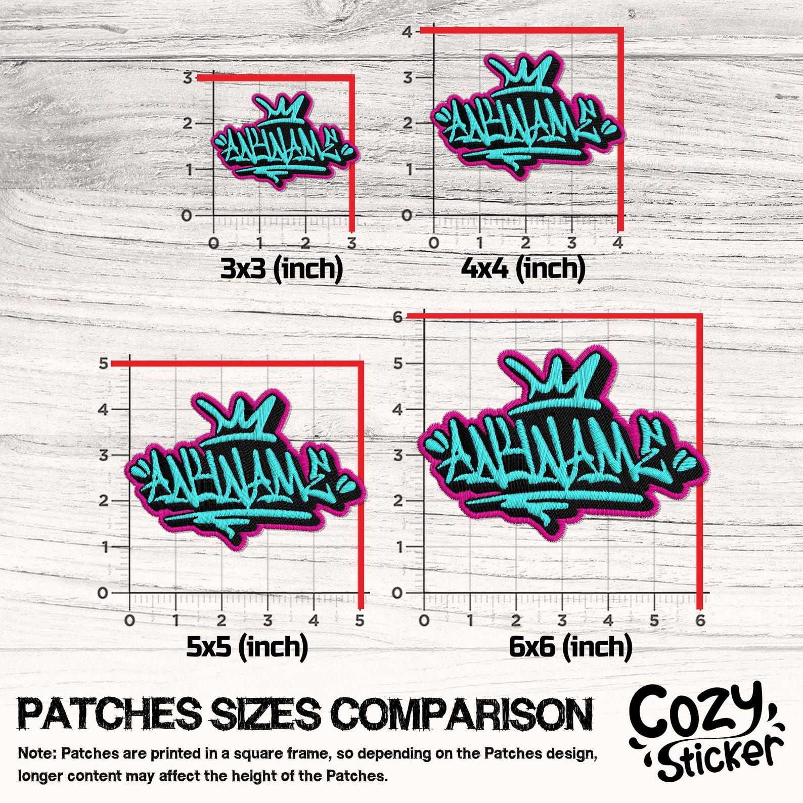 Custom Graffiti Name Decal Patch Personalized Graffiti Name Embroidery ...
