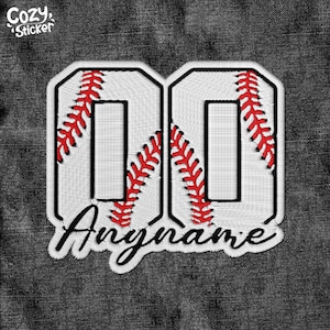 Custom Baseball Number Patch Embroidery Patches Number Gifts for Coach ...