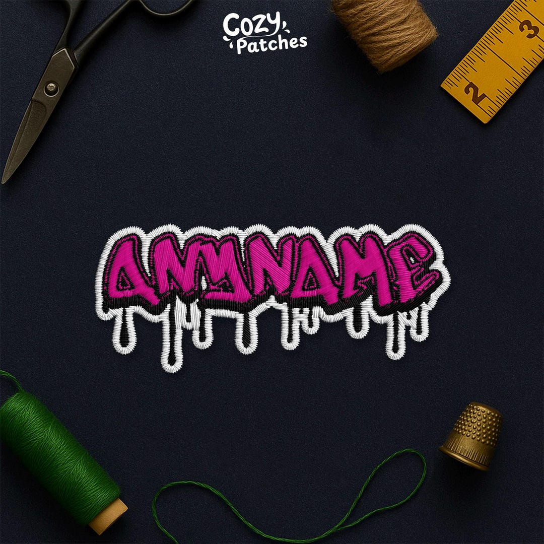 Custom Graffiti Name Embroidery Patches Patch, Personalized Graffiti ...