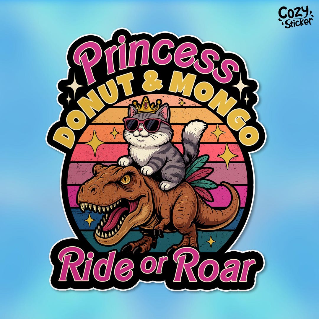 Princess Donut Dungeon Crawler Carl Inspired Sticker, Bookish Fantasy ...