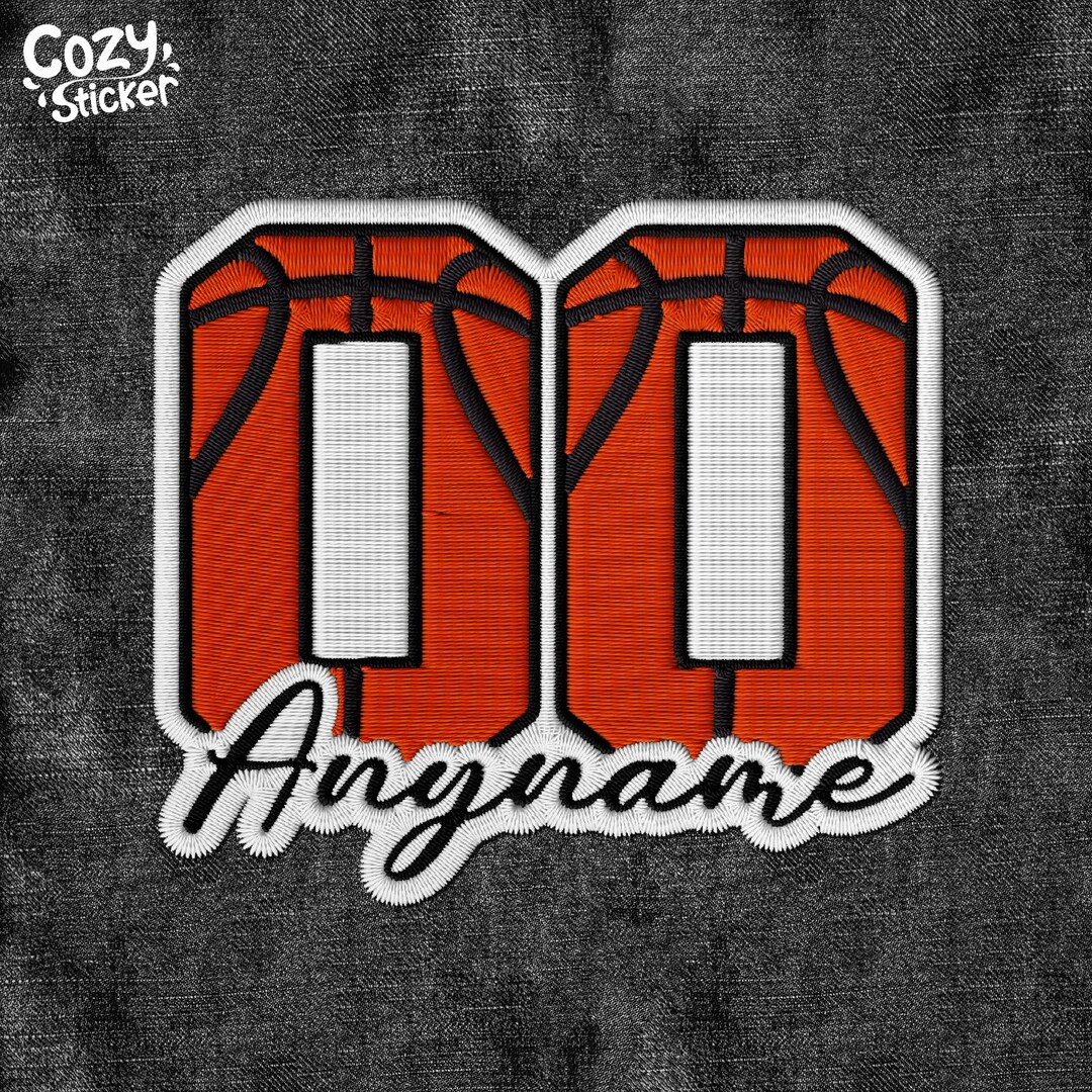 Custom Basketball Number Patch Embroidery Patches Number Team Gifts ...