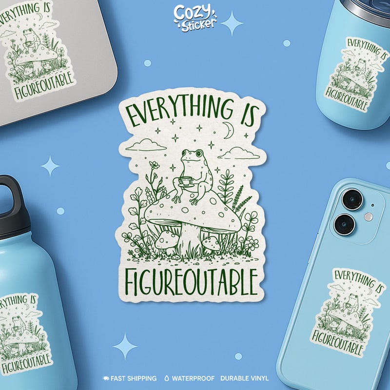 Frog Inspiration Sticker - Etsy