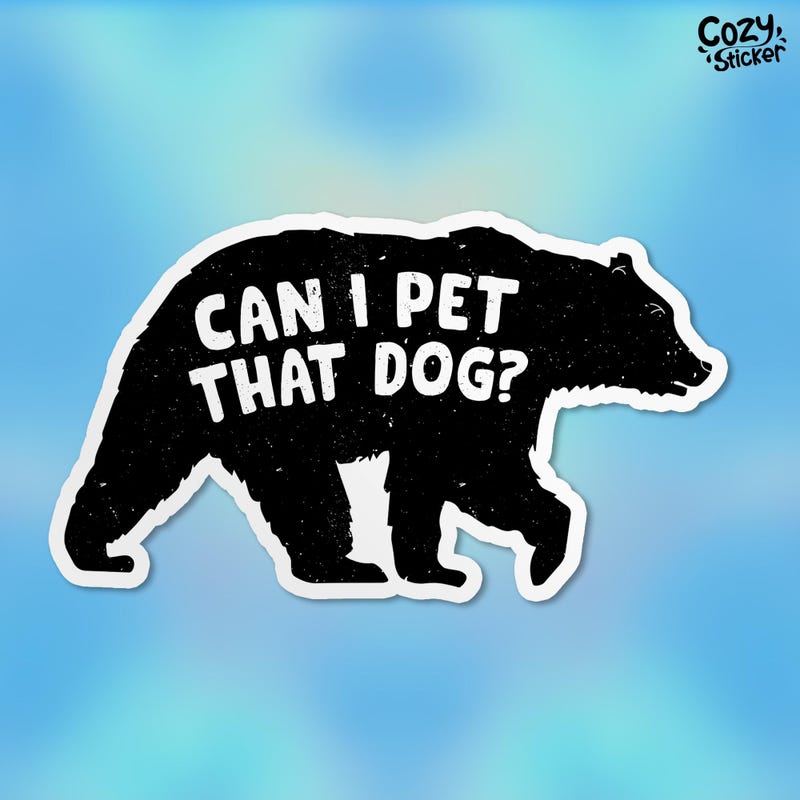 Black Dog Sticker Sheet - Etsy