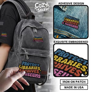 Protect Libraries Archives and Museums Patch, Library Technician ...