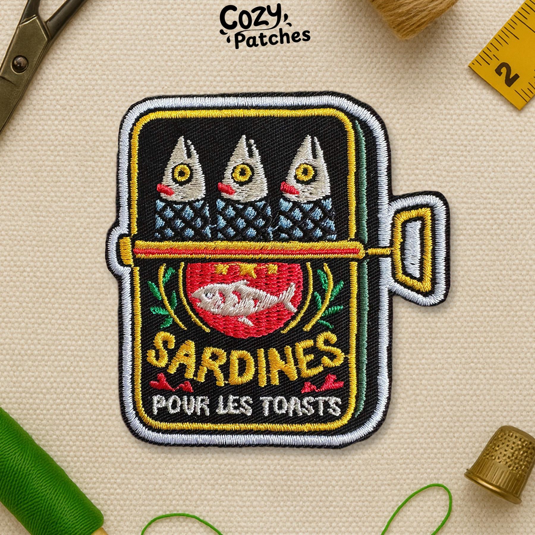 Sardines Queen Patch, Tinned Fish Lover Sardine Fishing Fisherman Dad ...