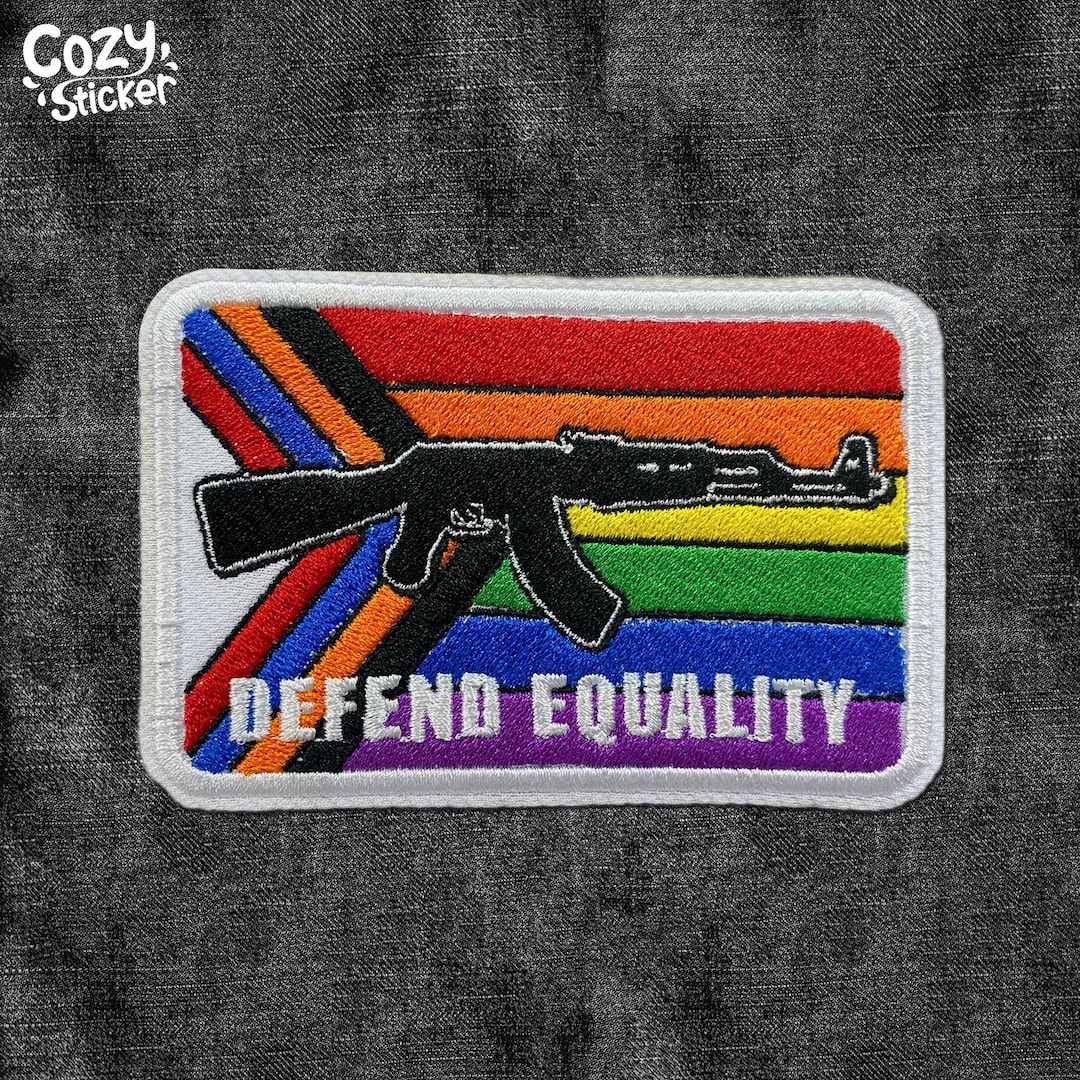 Defend Equality Patch LGBT Guns Pride Flag Rainbow Month Trans Gay ...