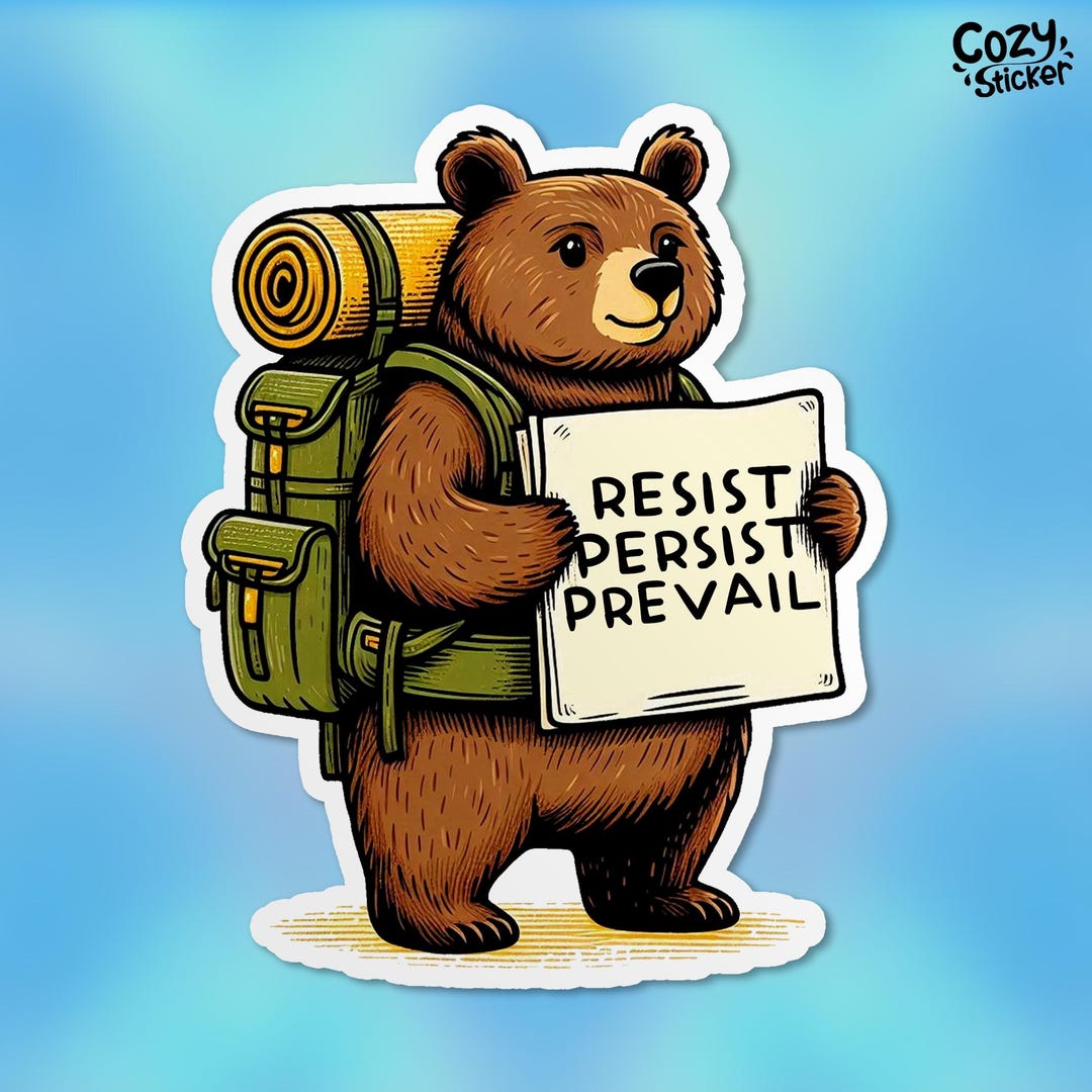 Foxtrot Delta Tango Bear Sticker Political National Park Save Our Park ...
