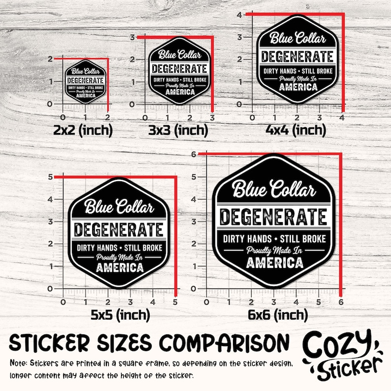 Blue Collar Degenerate Sticker, Blue Collar, Working Class, Skilled ...