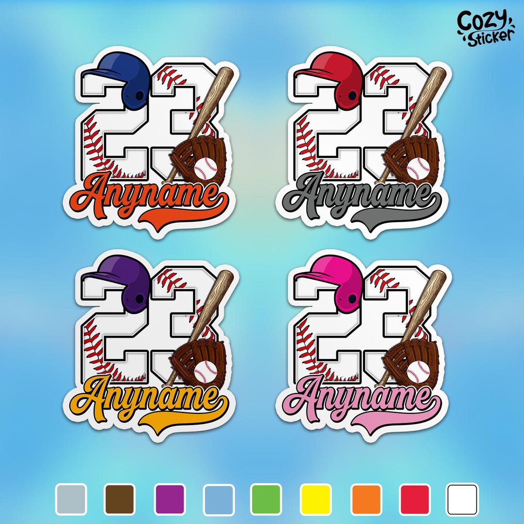 Personalized Softball Sticker, Custom Baseball Softball Mom Stickers ...