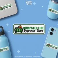 Dumpster Fire Sticker - Etsy