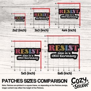 Resist Like It's 1938 Germany Patch, Women's Rights, Feminist, Equality ...