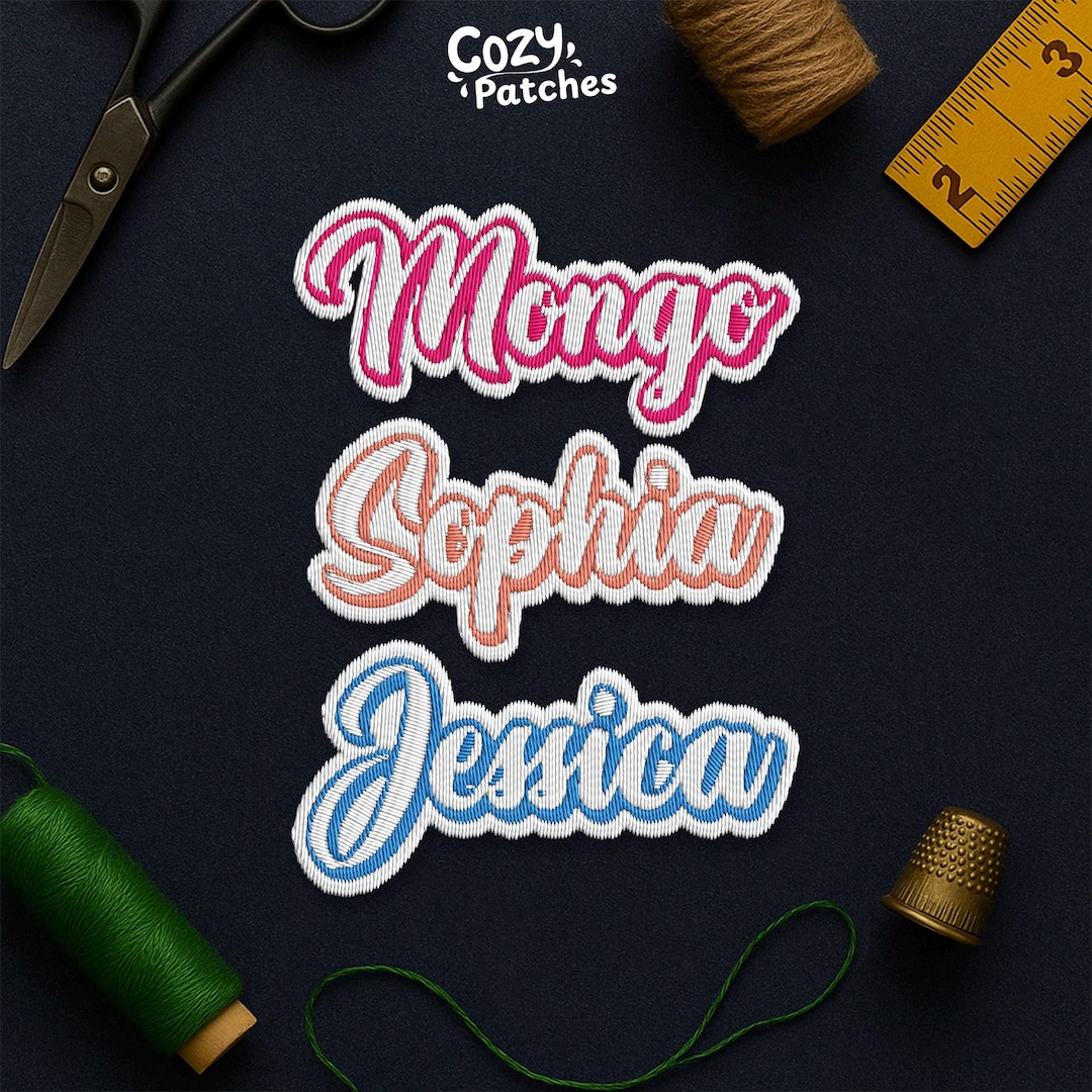 Custom Name Patch Retro Name Color Embroidery Patches Gifts for Her ...