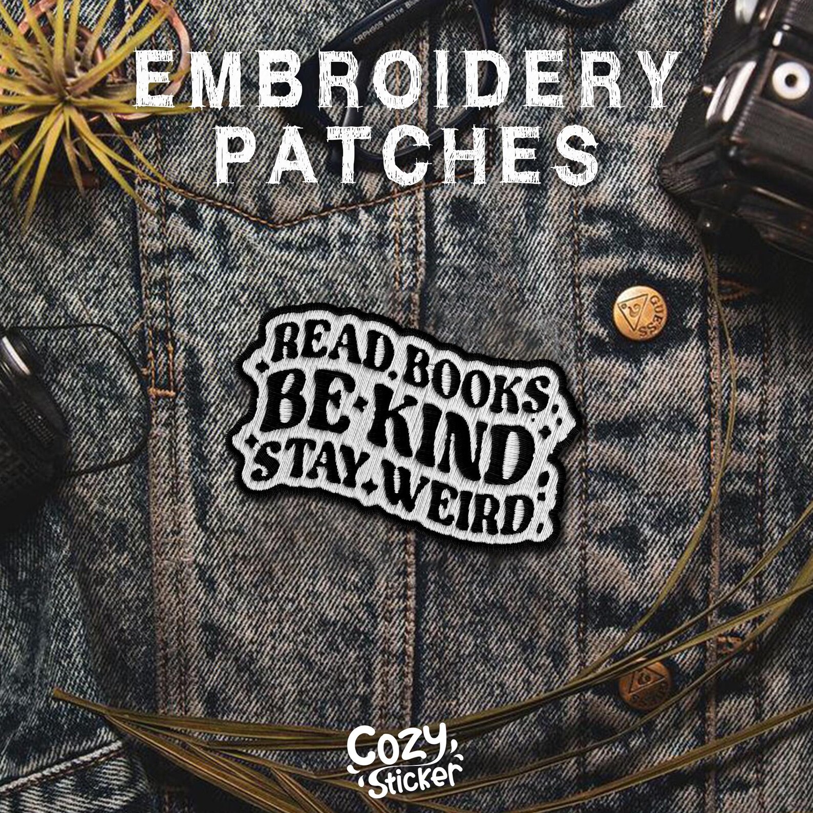 Read Books, Be Kind, Stay Weird Patch Reading Book Lovers Quote ...