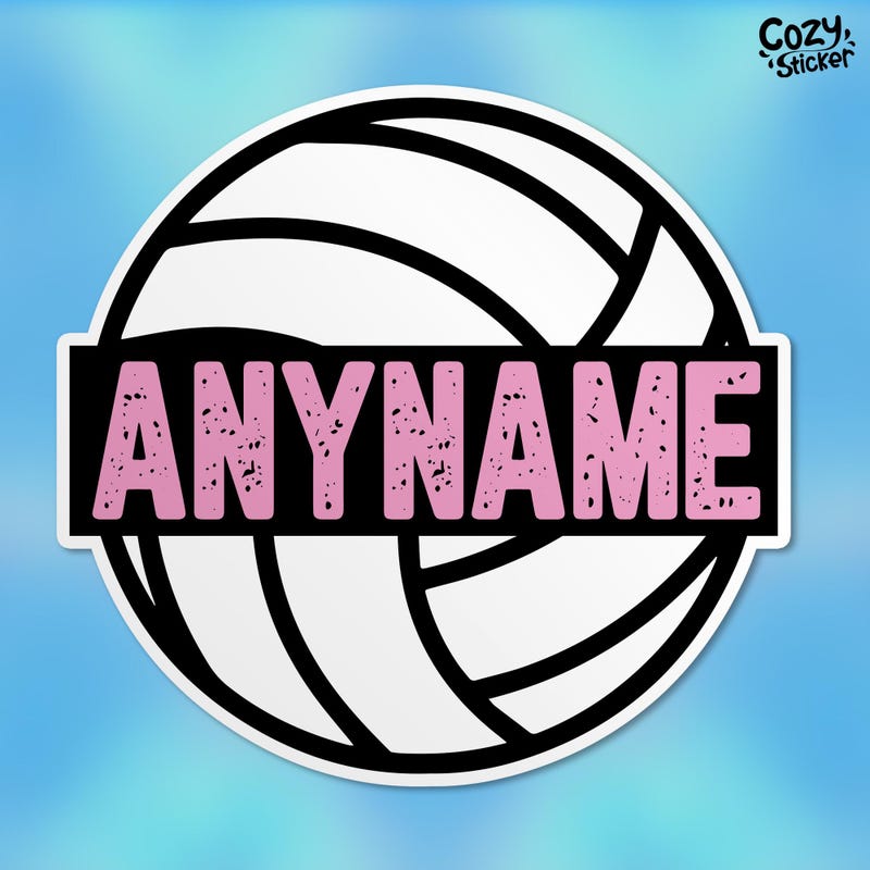 Volleyball Stickers - Etsy