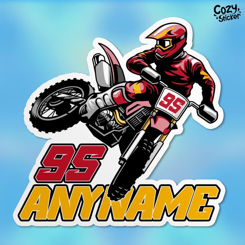 Custom Dirtbike Stickers - Etsy